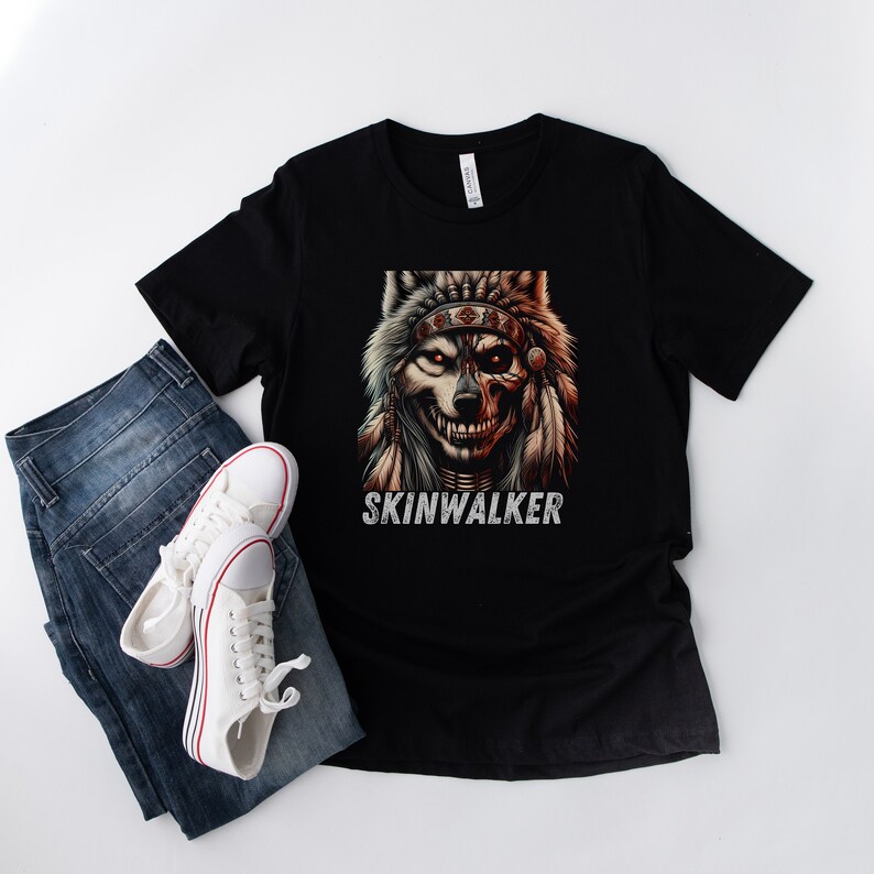 Skinwalker Graphic T-shirt: Cryptid Folklore Tee - Etsy