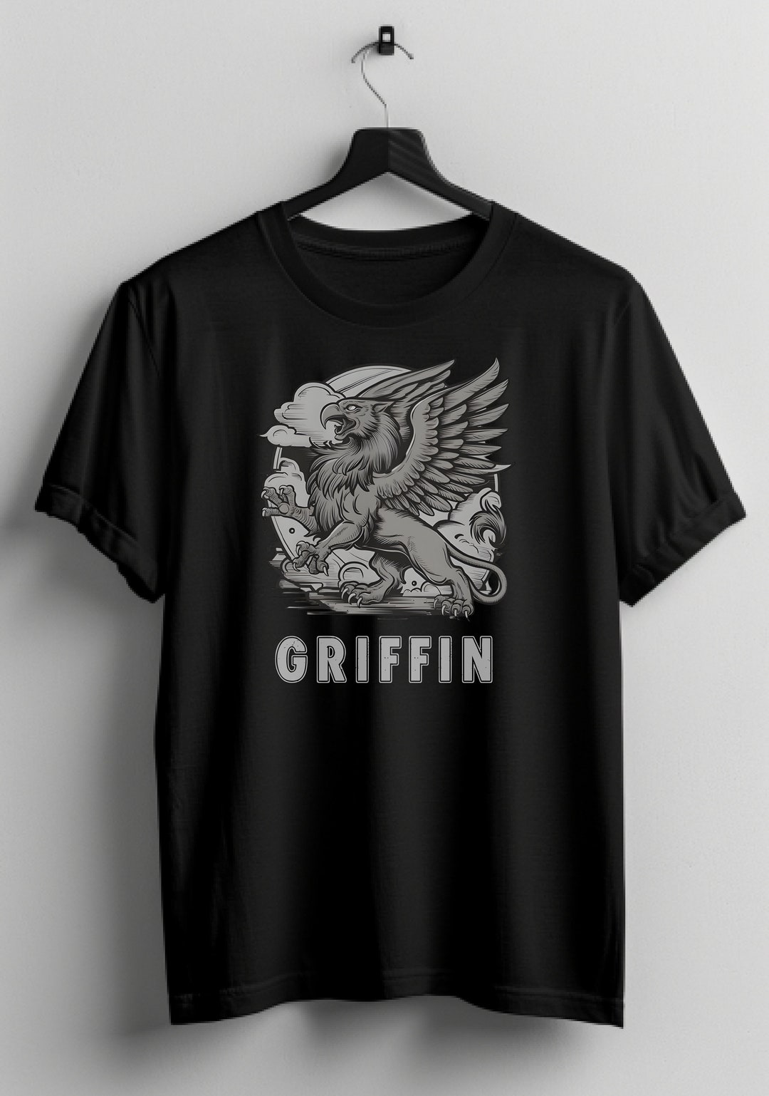 Griffin Graphic T-shirt, Griffin Shirt, Cryptozoology Graphic Tee ...