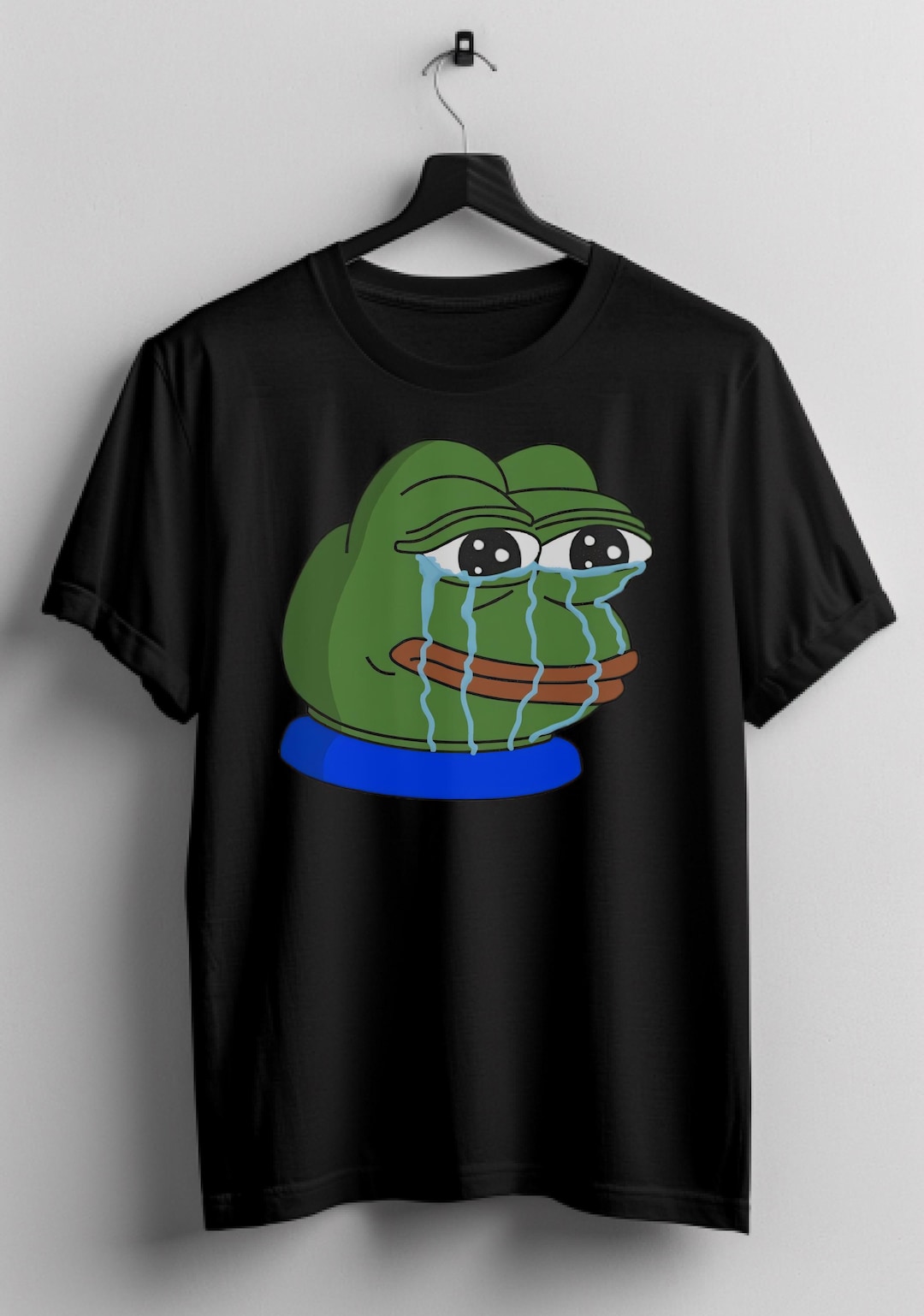 Crying Pepe the Frog Shirt: Meme Graphic Tee - Etsy
