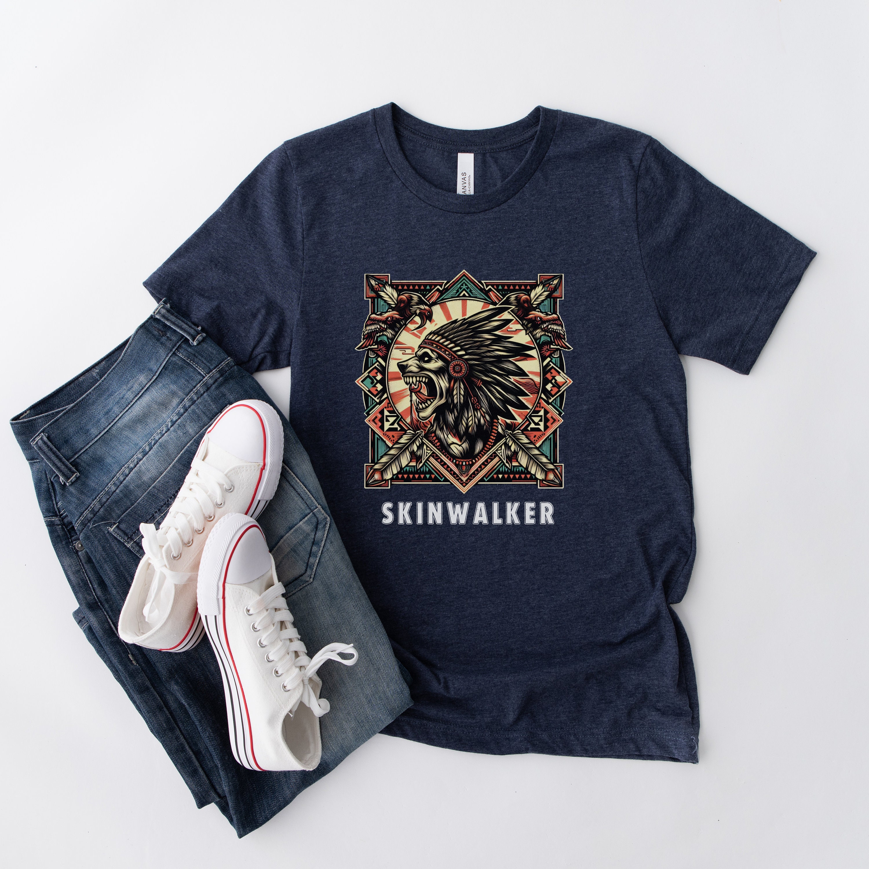 Skinwalker Graphic T-shirt: Cryptid Design - Etsy