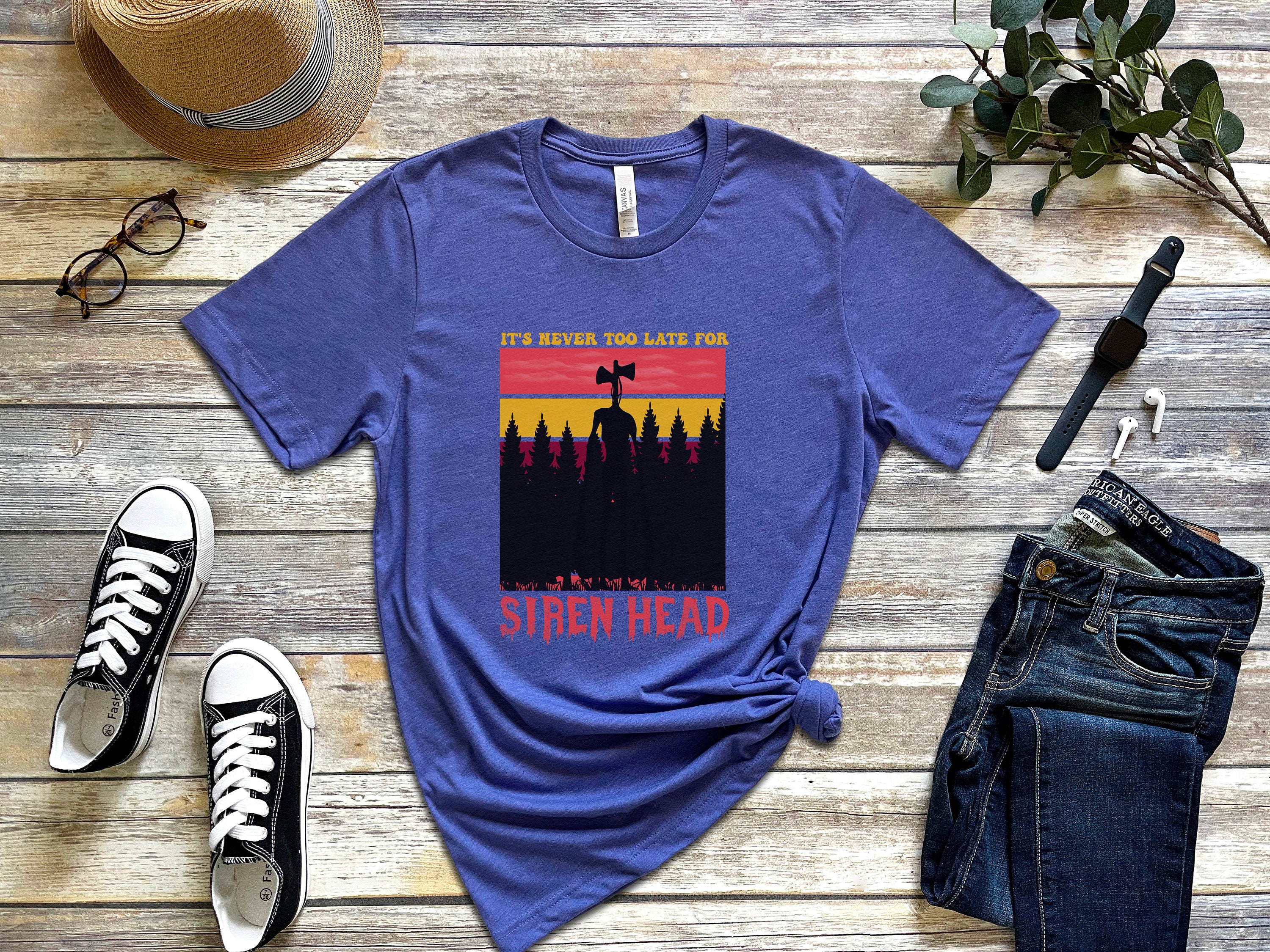 Siren Head Graphic T-shirt: "it's Never Too Late" - Etsy
