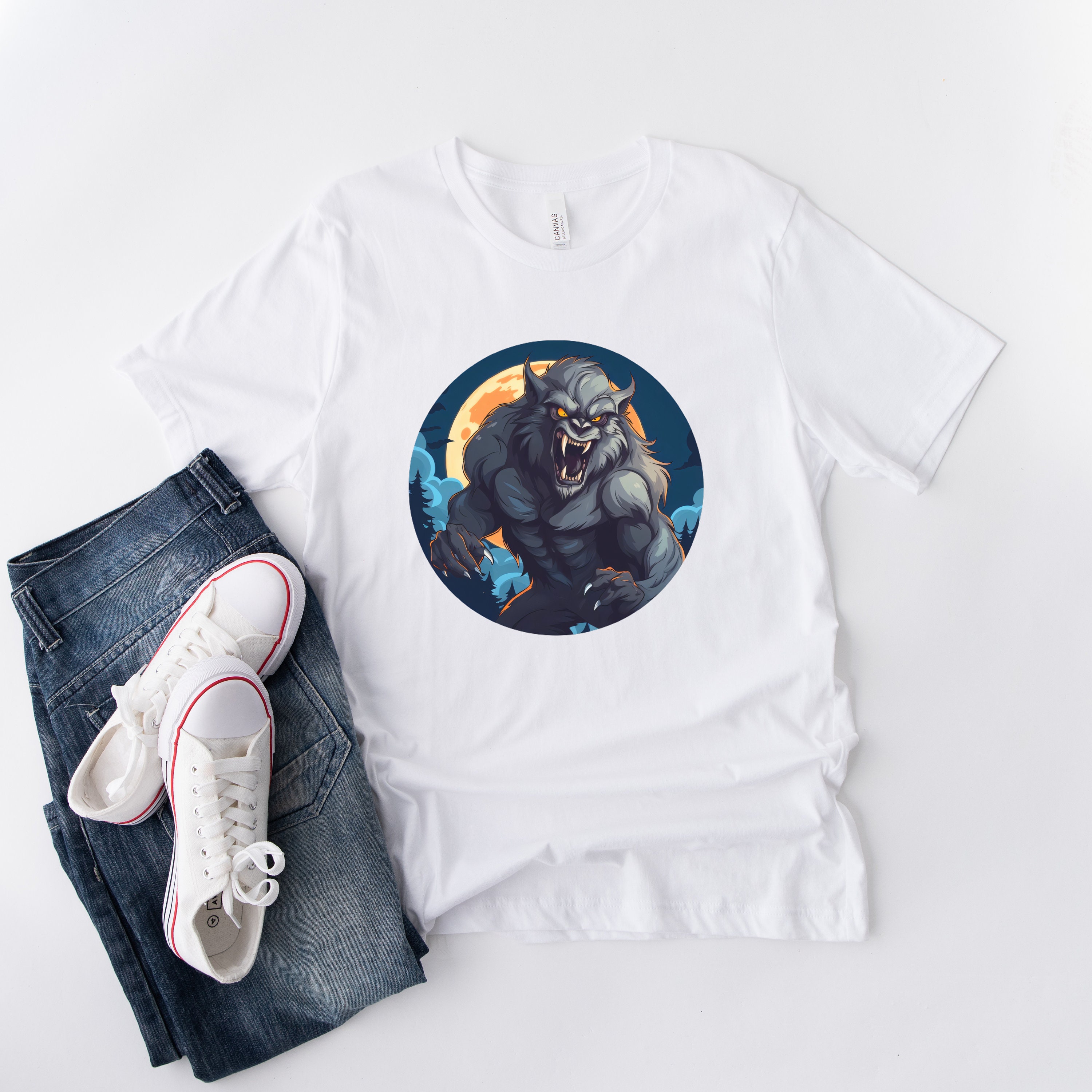 Comic Werewolf Shirt Werewolf Teen Clothes Werewolf Shirt Werewolf Moon ...