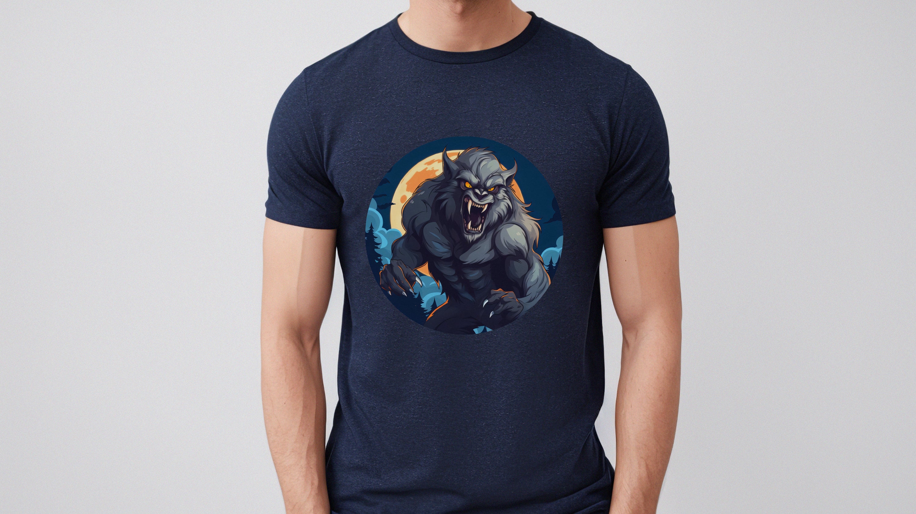 Comic Werewolf T-shirt: Unisex Teen Clothes - Etsy
