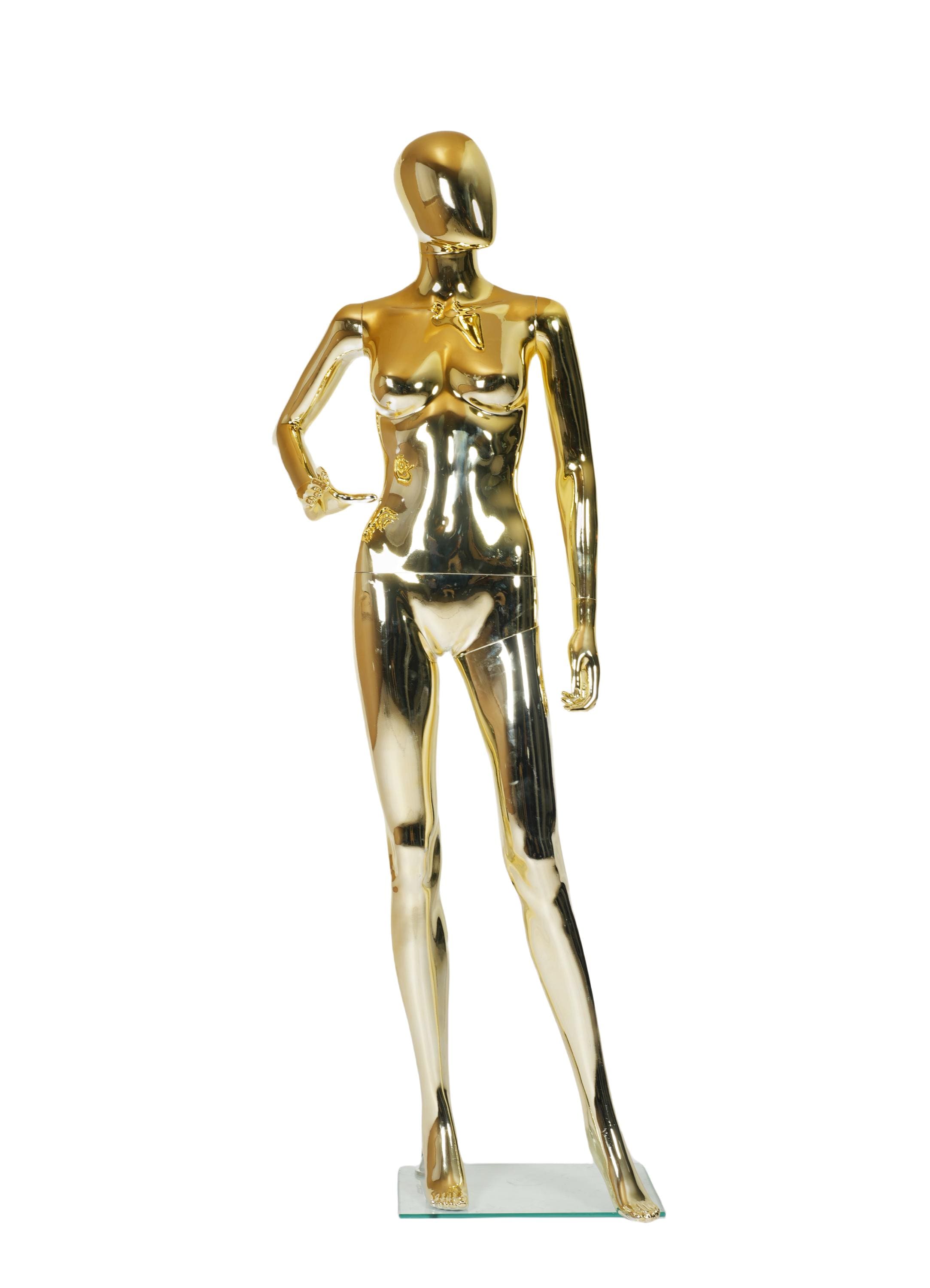 Gold Female Mannequin: Full Body Display Form With Metal Stand - Etsy