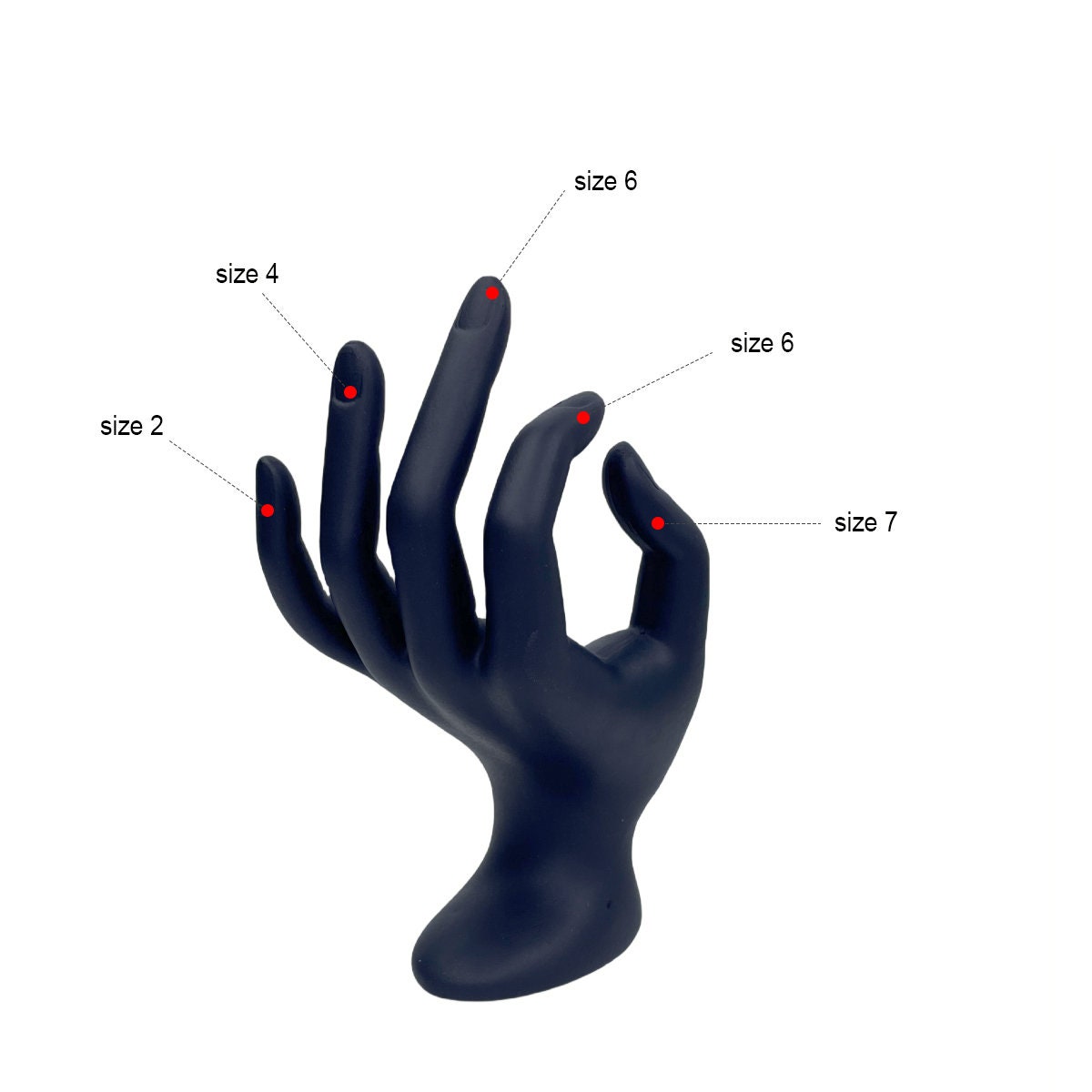 Hand Shape Jewelry Display Stand for Rings, Bracelets, and Watches ...