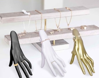 Hand Shape Jewelry Display Stand for Rings, Bracelets, and Watches ...