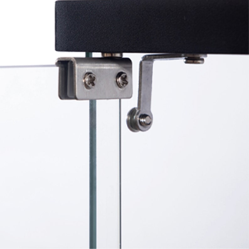 Frameless Glass Display Cabinet: Tempered Glass Shelves, Locking Door ...