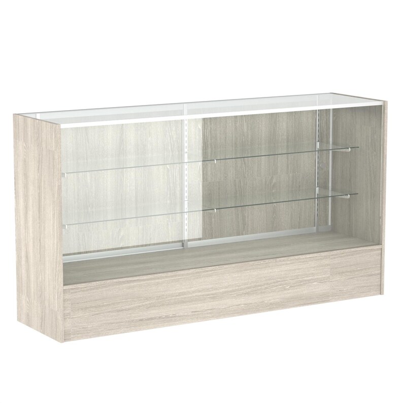 LED Lighted Retail Display Showcase – Tempered Glass, Adjustable ...
