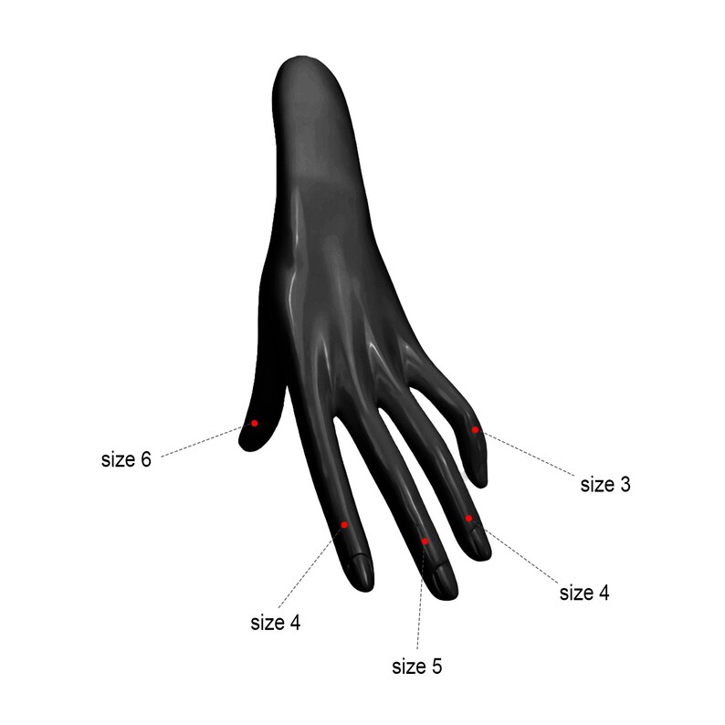 Hand Shape Jewelry Display Stand for Rings, Bracelets, and Watches ...