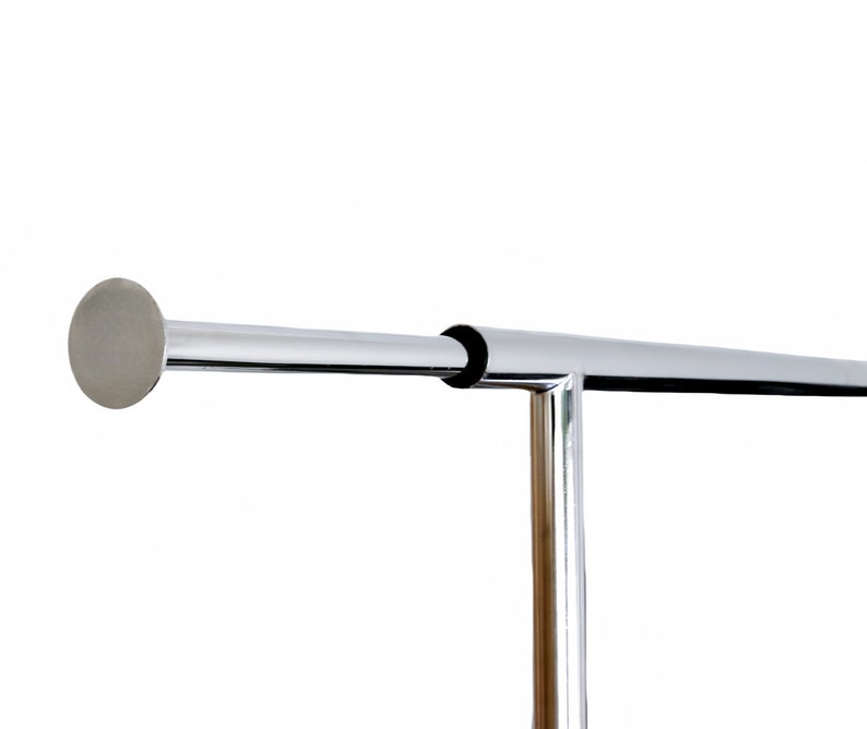 Adjustable Chrome Garment Rack With Wheels & Bottom Shelf - Etsy