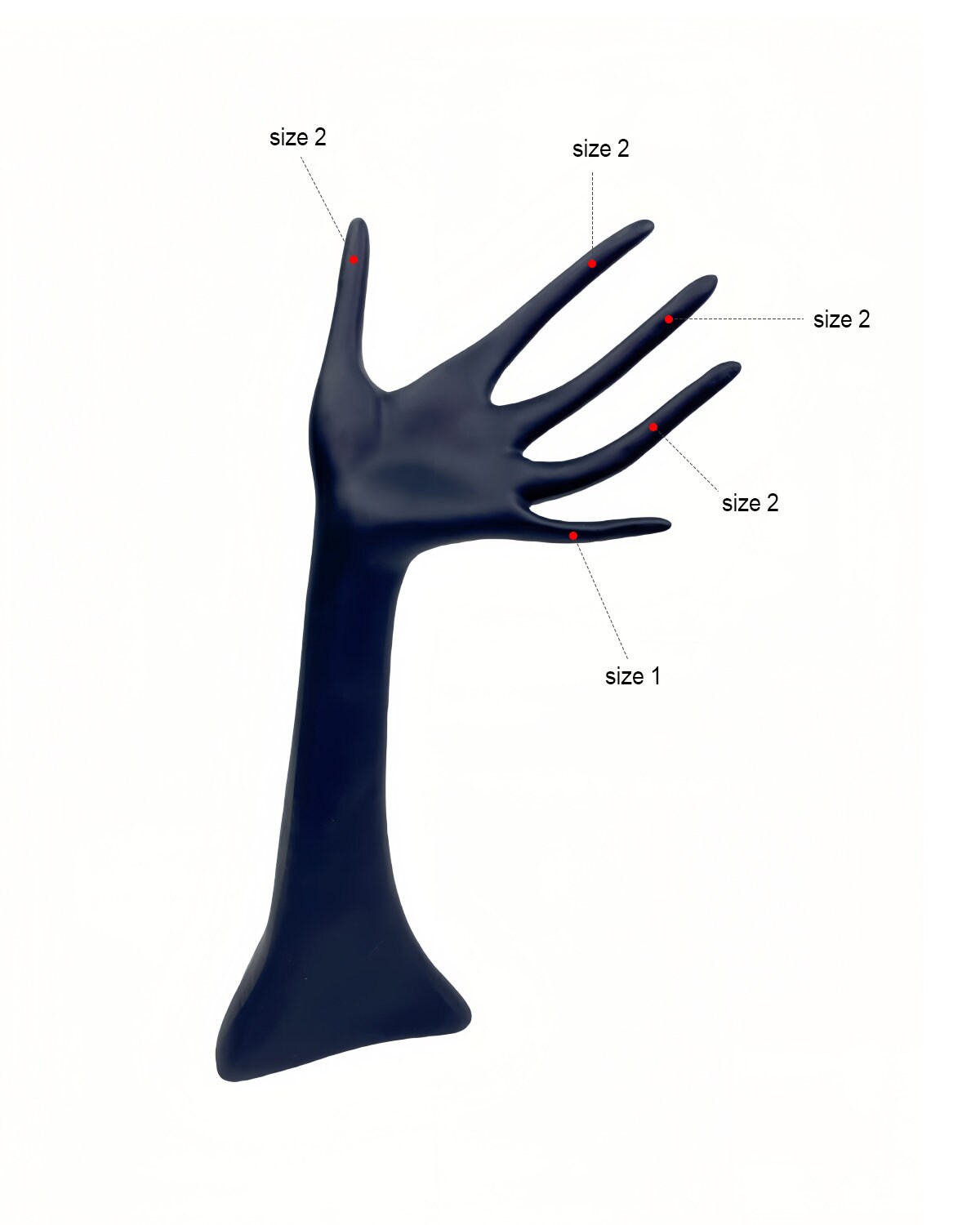 Hand Shape Jewelry Display Stand for Rings, Bracelets, and Watches ...