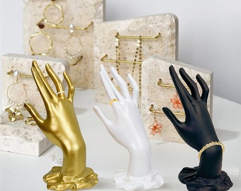 Hand Shape Jewelry Display Stand for Rings, Bracelets, and Watches ...