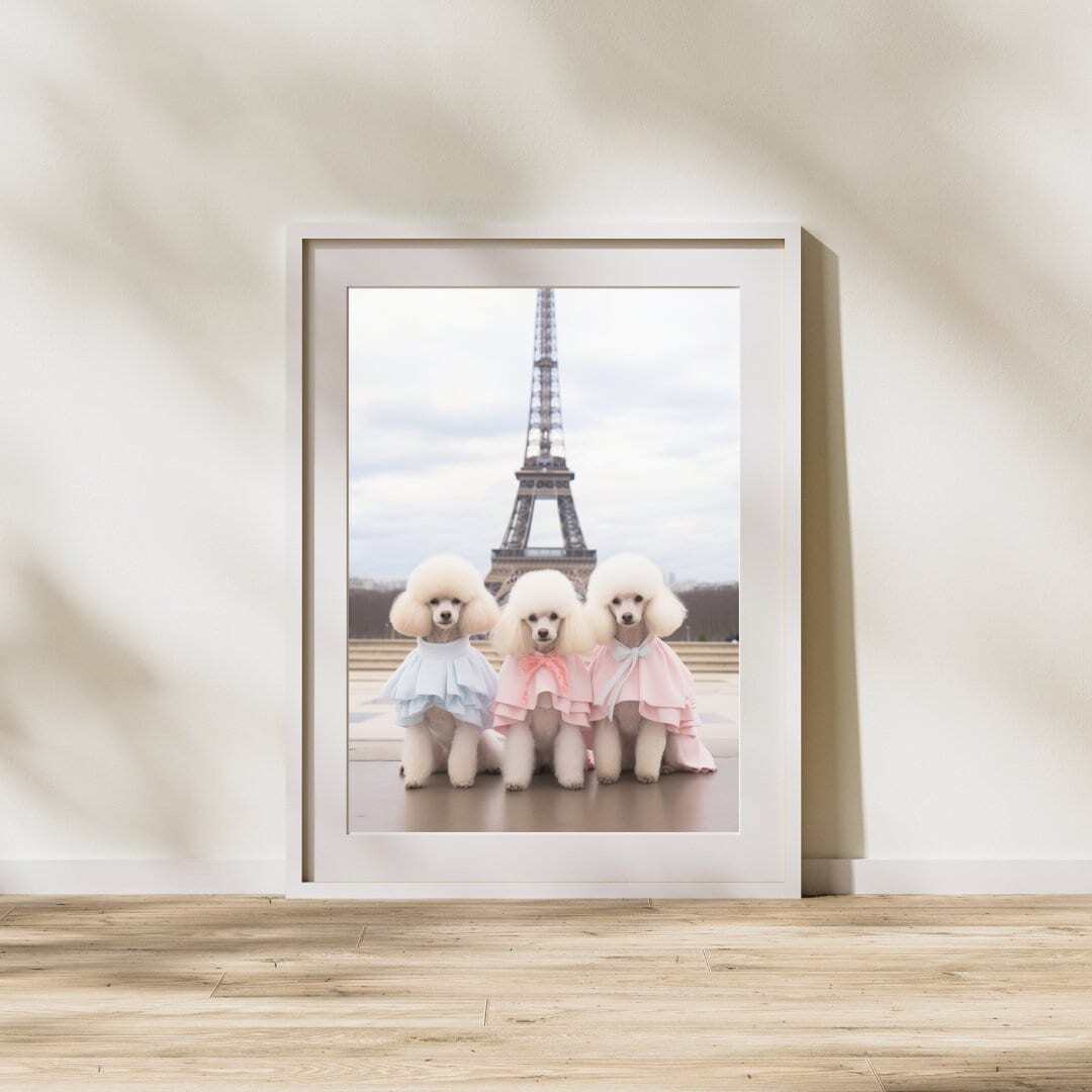 Poodles in Paris, Digital Download - Etsy