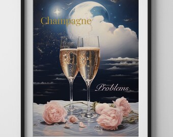 Taylor Swift Champagne Problems Wall Art - Etsy
