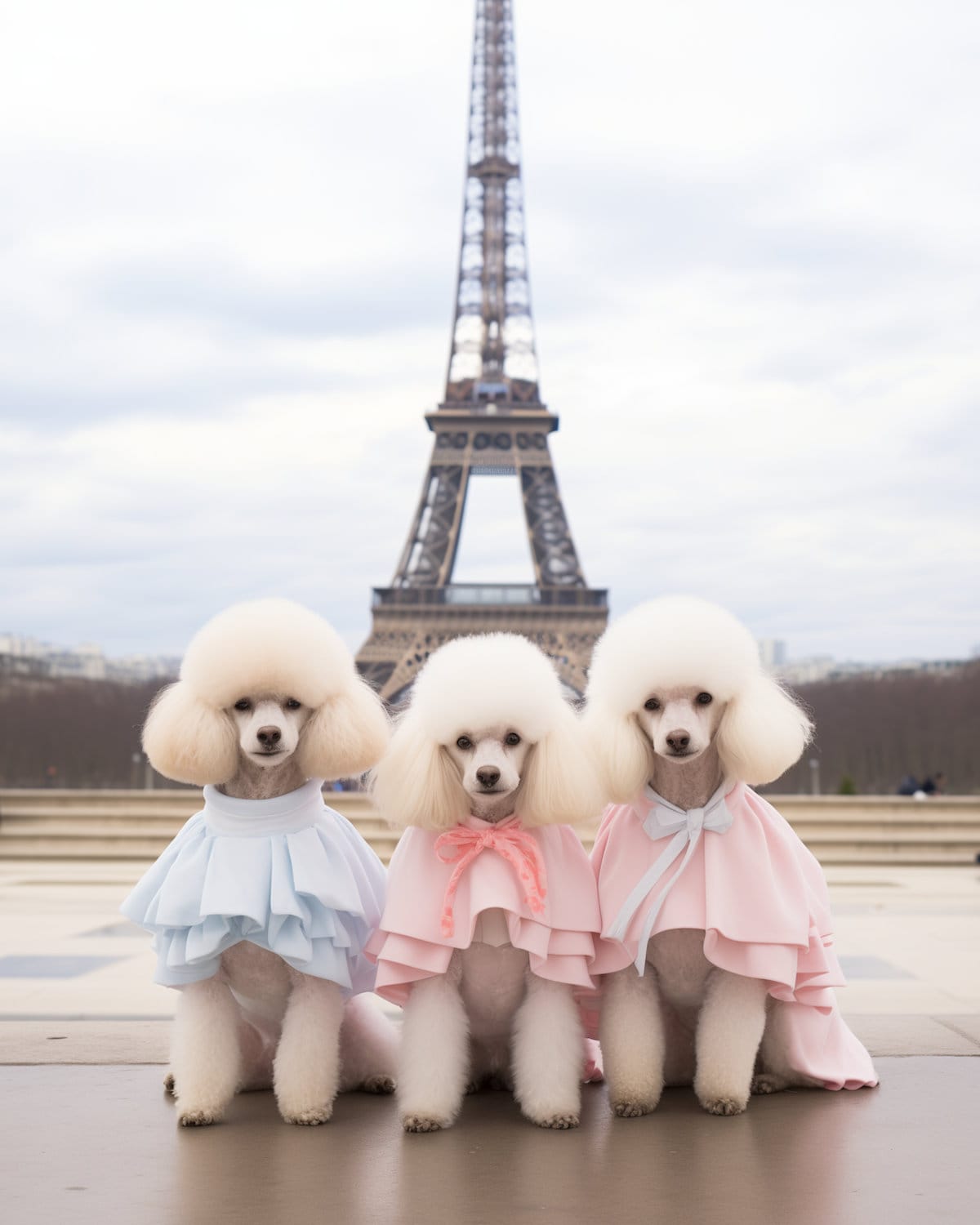 Poodles in Paris, Digital Download - Etsy
