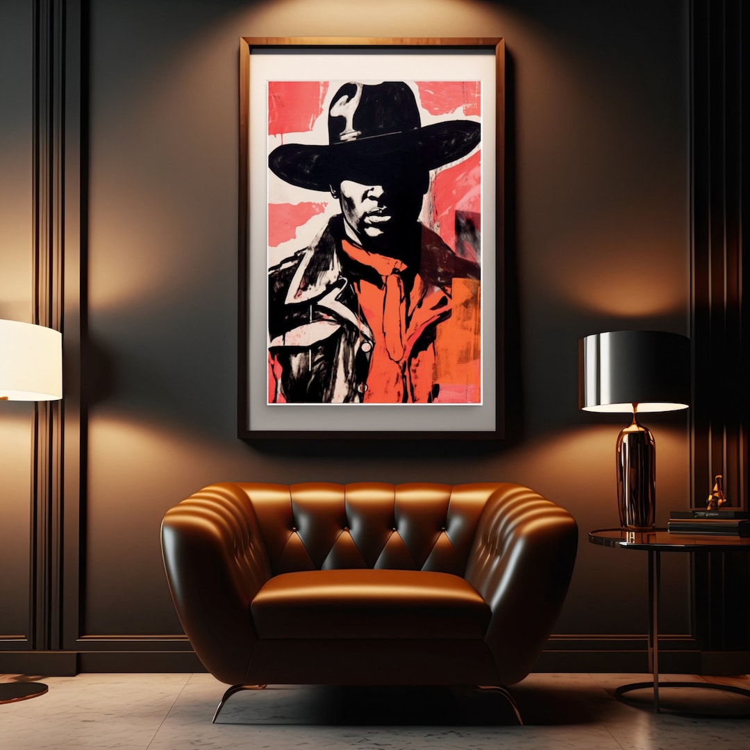 The Black Cowboy African American Art Print Black Art Black Cowboy Wall ...
