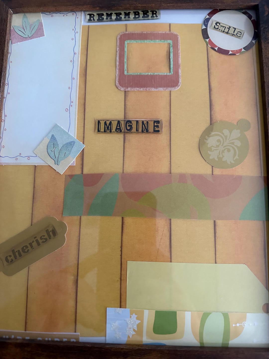 Orange Scrapbook Pic Frame - Etsy