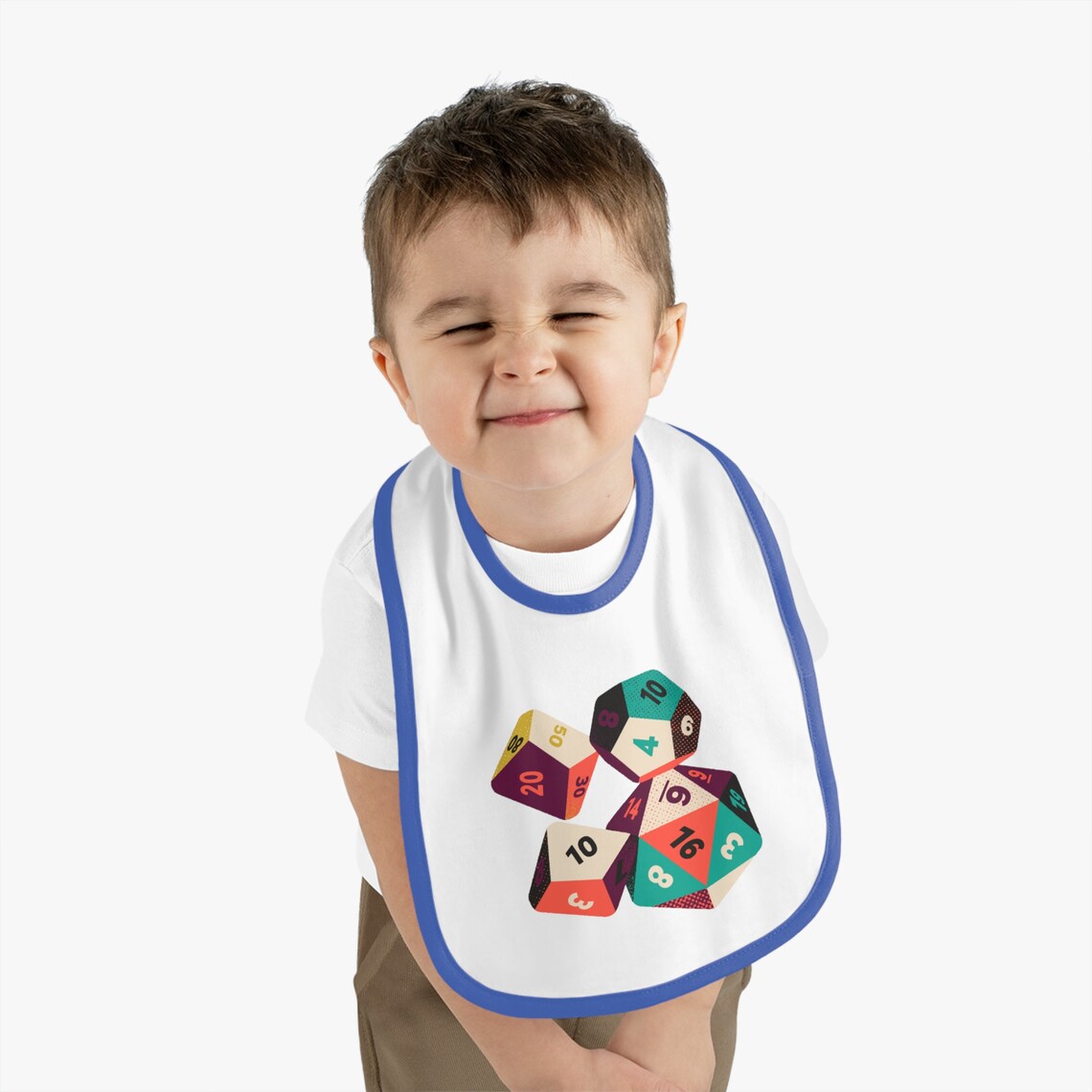D20 / Dice / Dnd / RPG / Baby Bib / Gift / Baby Shower / RPG ...