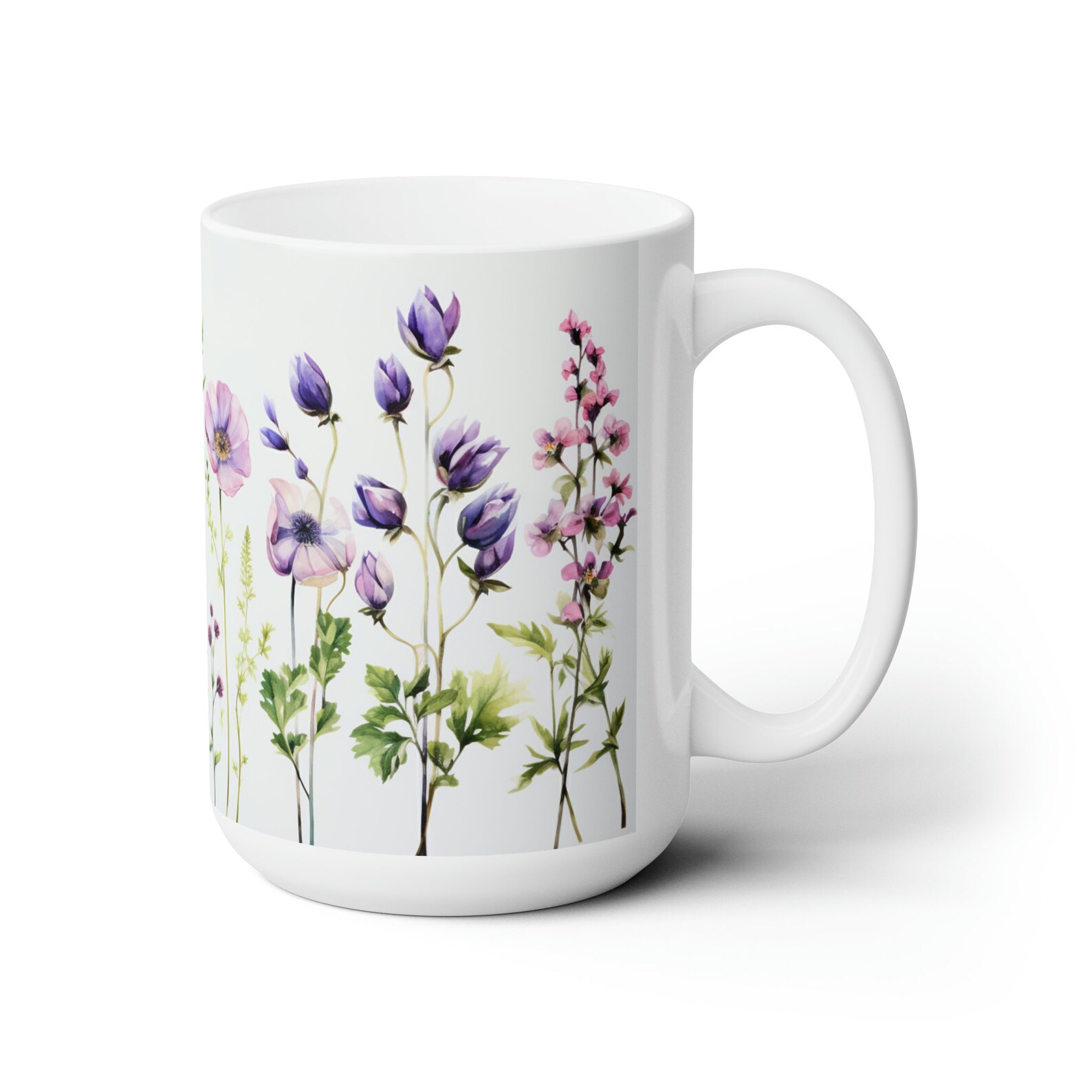 Purple / Flower / Plant / Botanical / Herb / Herbal / Ceramic / Mug ...