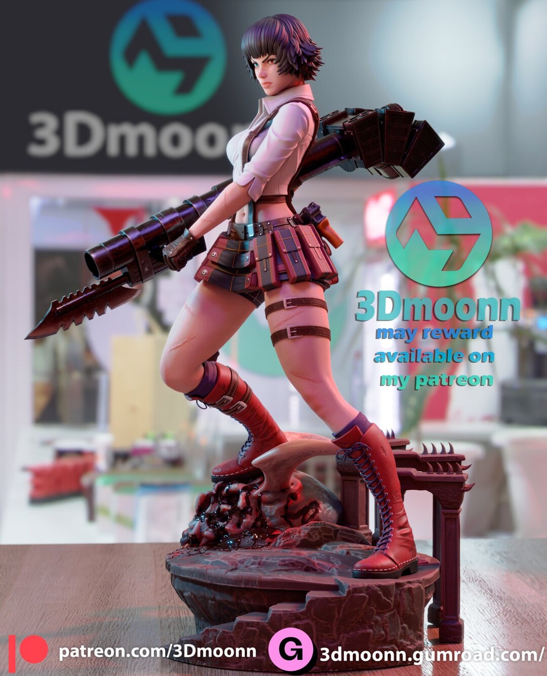 Lady Devil May Cry 3D Printed Resin Model Unpainted Free Shipping High ...