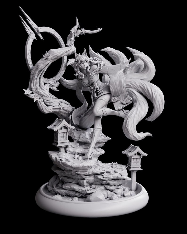 AHRI League of Legends 3D Printed Resin Model Unpainted Free Shipping ...