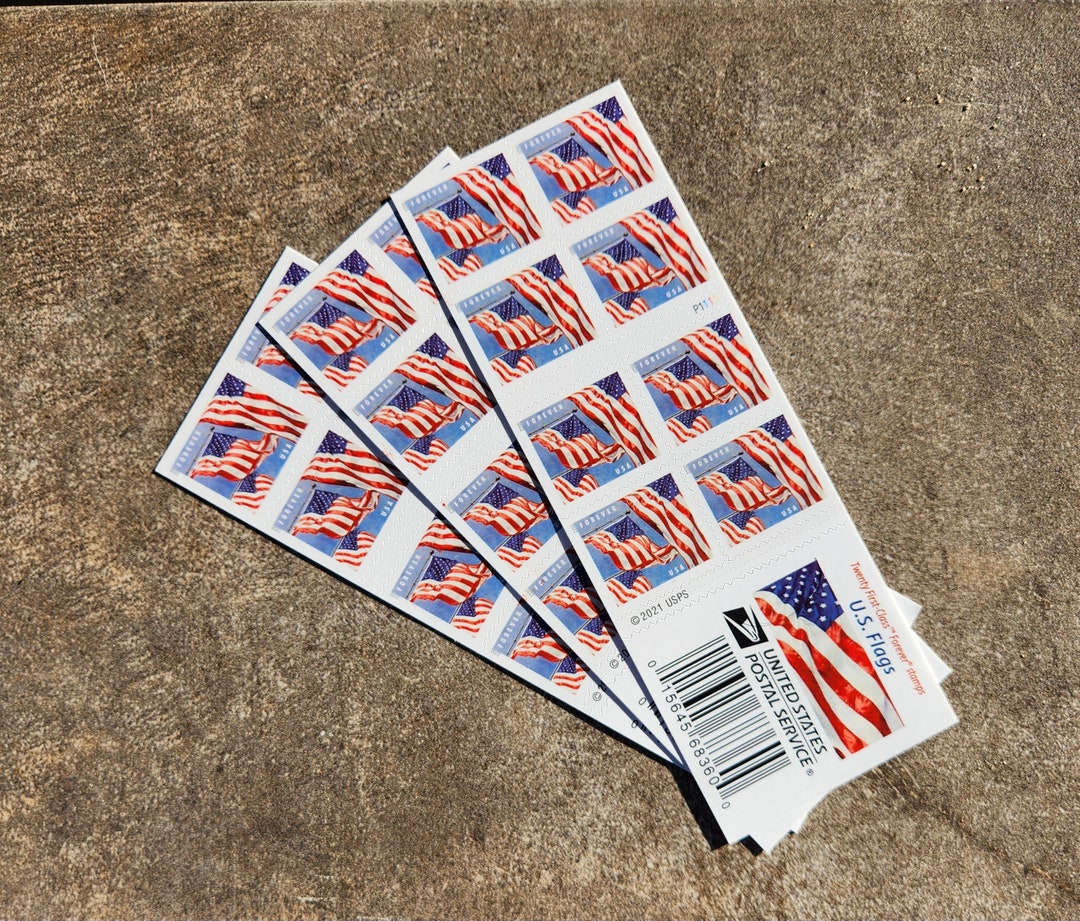 Flag Forever Stamps 3 Booklets of 20 Stamps. 60 Total Stamps. - Etsy