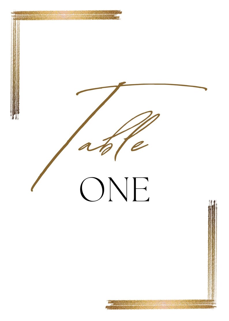 Printable Table Numbers - Etsy