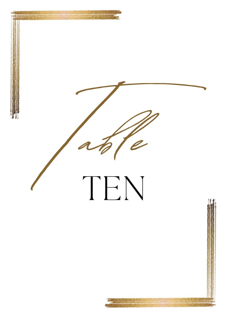 Printable Table Numbers - Etsy