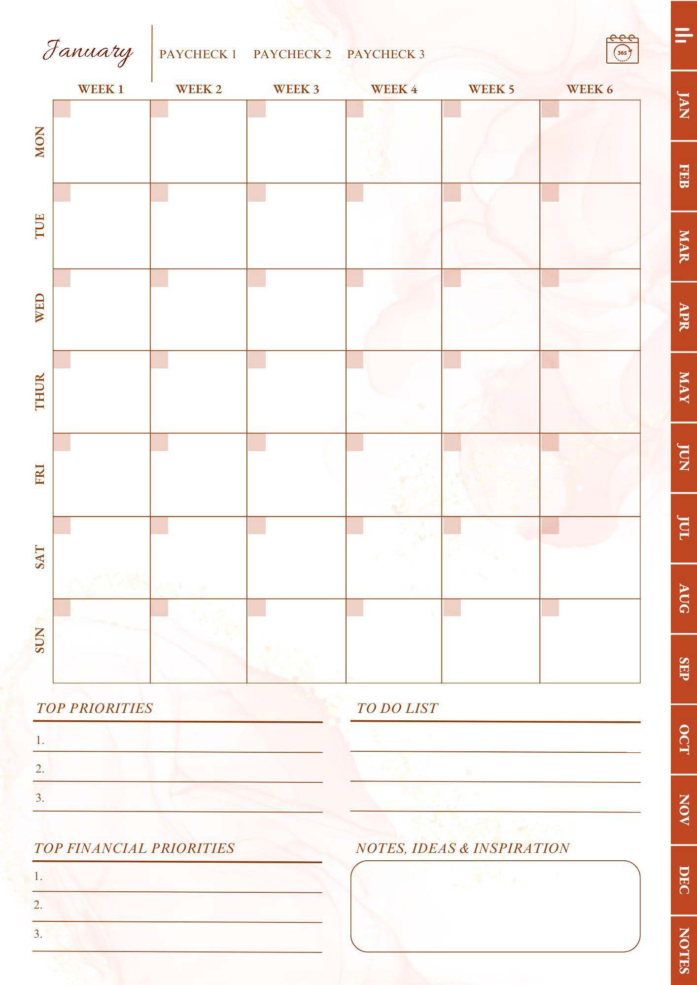 Financial Planner, Budget Planner, Spending Tracker, Weekly Budget ...
