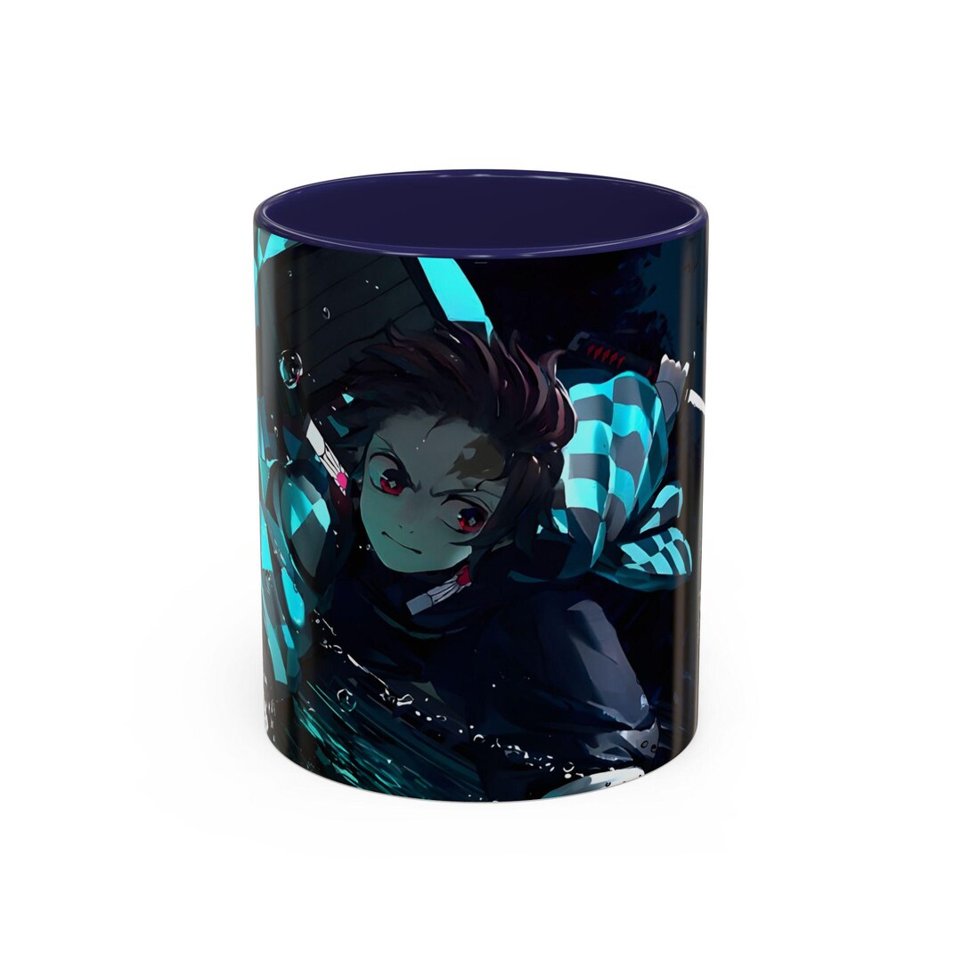 Anime Coffee Mug, Tanjiro Kamado Water Breathing Design, Manga Tea Cup ...