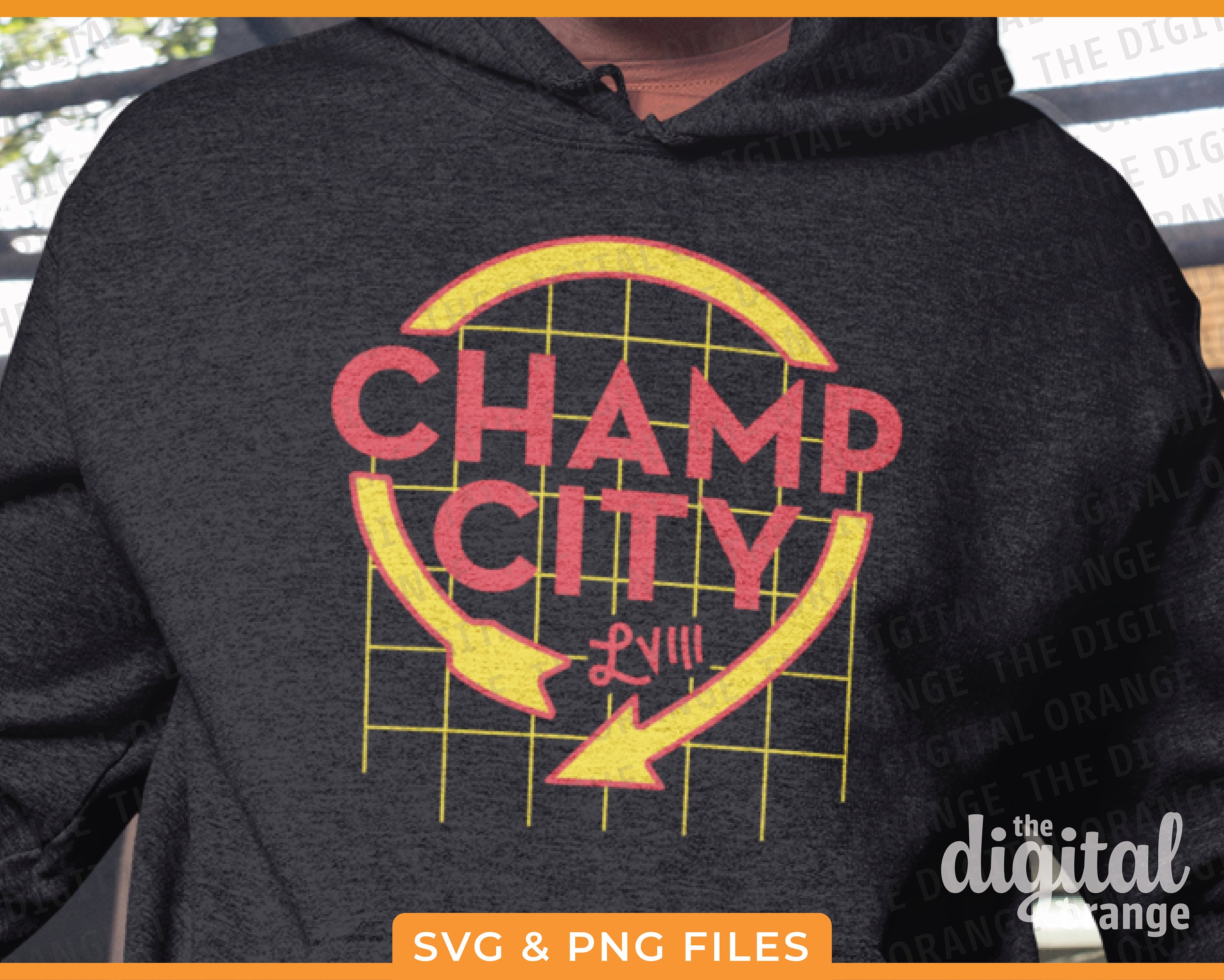 Champ City LVIII Western Auto Sign SVG & PNG | Chiefs Champion Clip Art ...