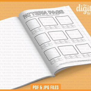 Pattern Printable Coloring Book Test Page Bundle | Marker Swatch Page ...