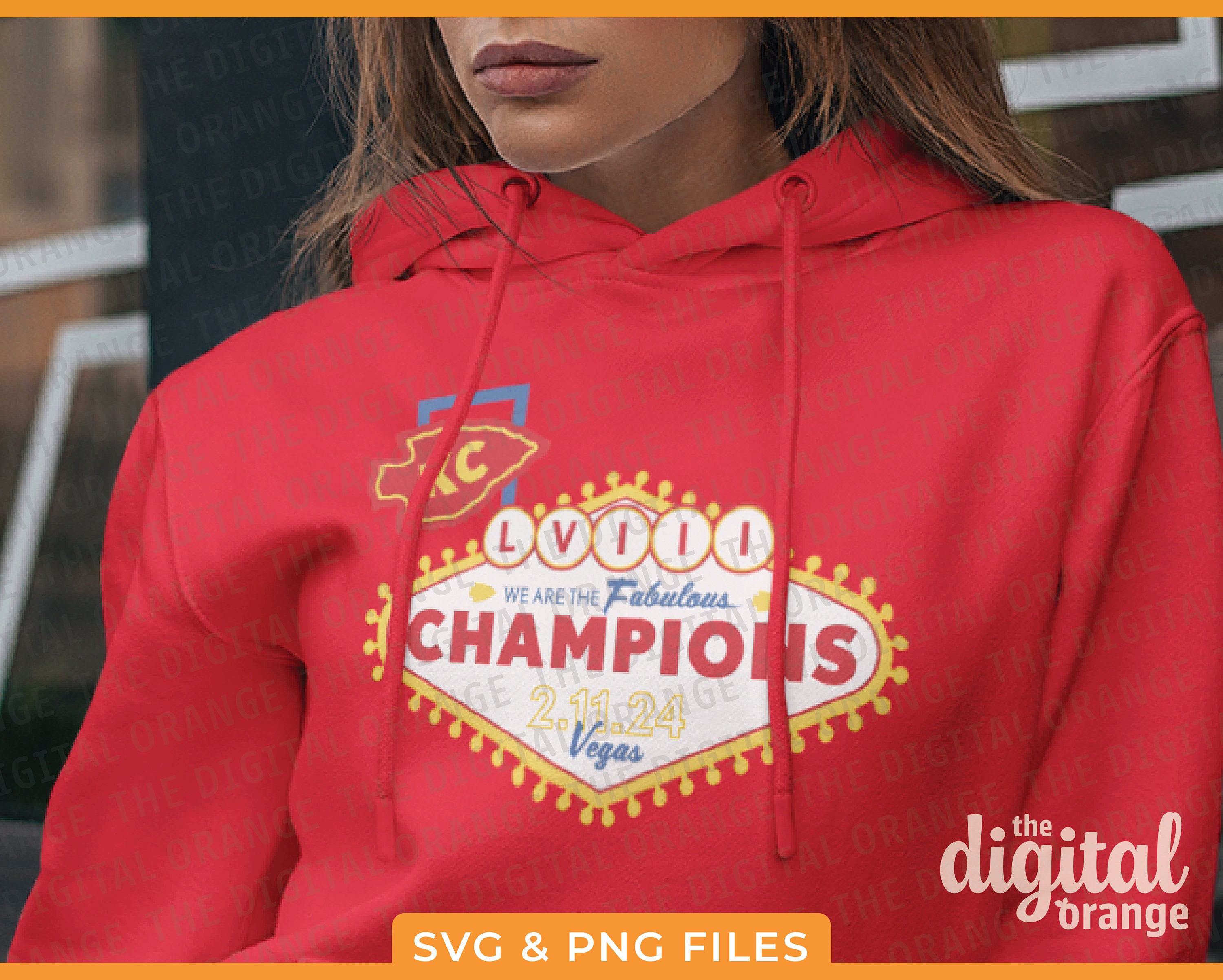 Chiefs LVIII Champs SVG & PNG | Welcome to Las Vegas Clip Art | Digital ...