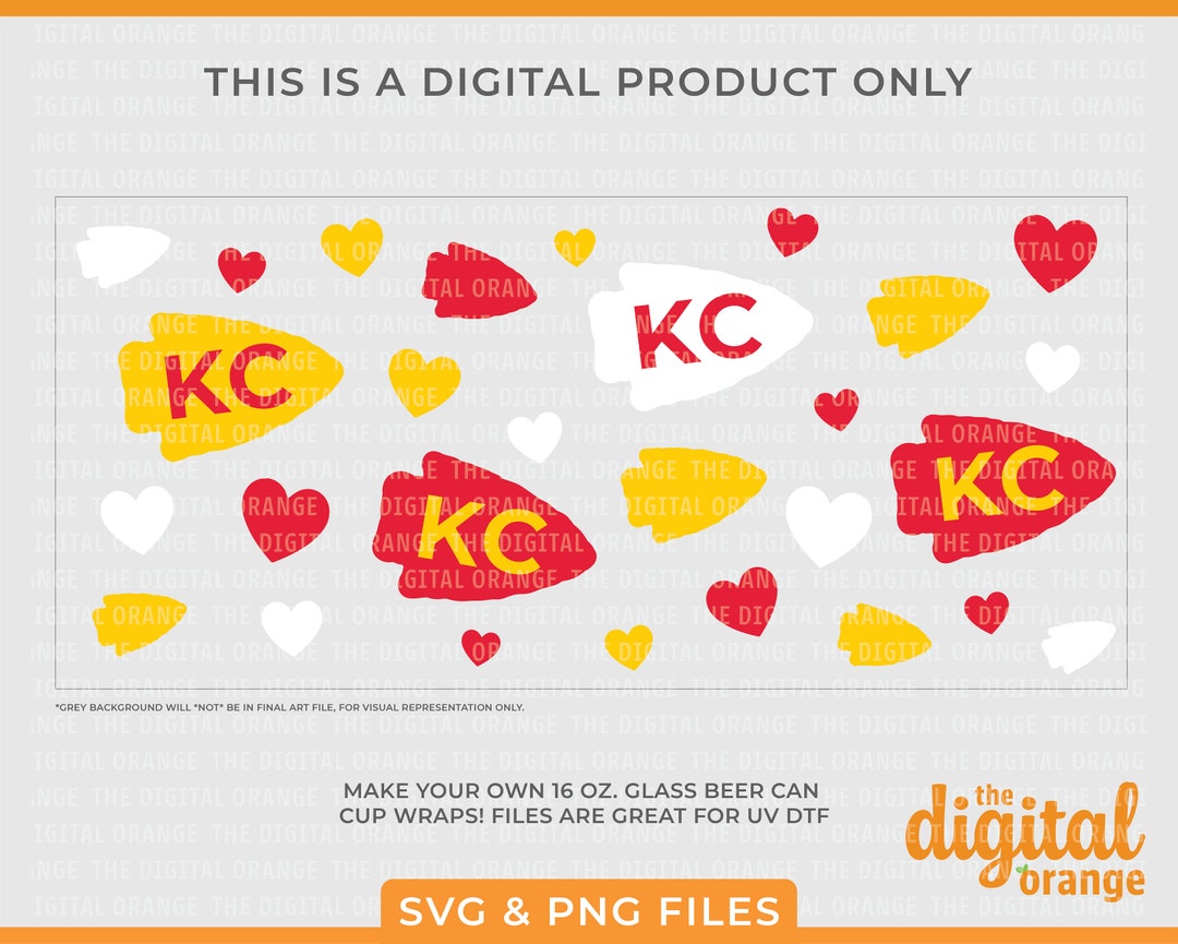 Kansas City Arrowhead and Candy Hearts SVG | Valentine Libbey 16oz ...
