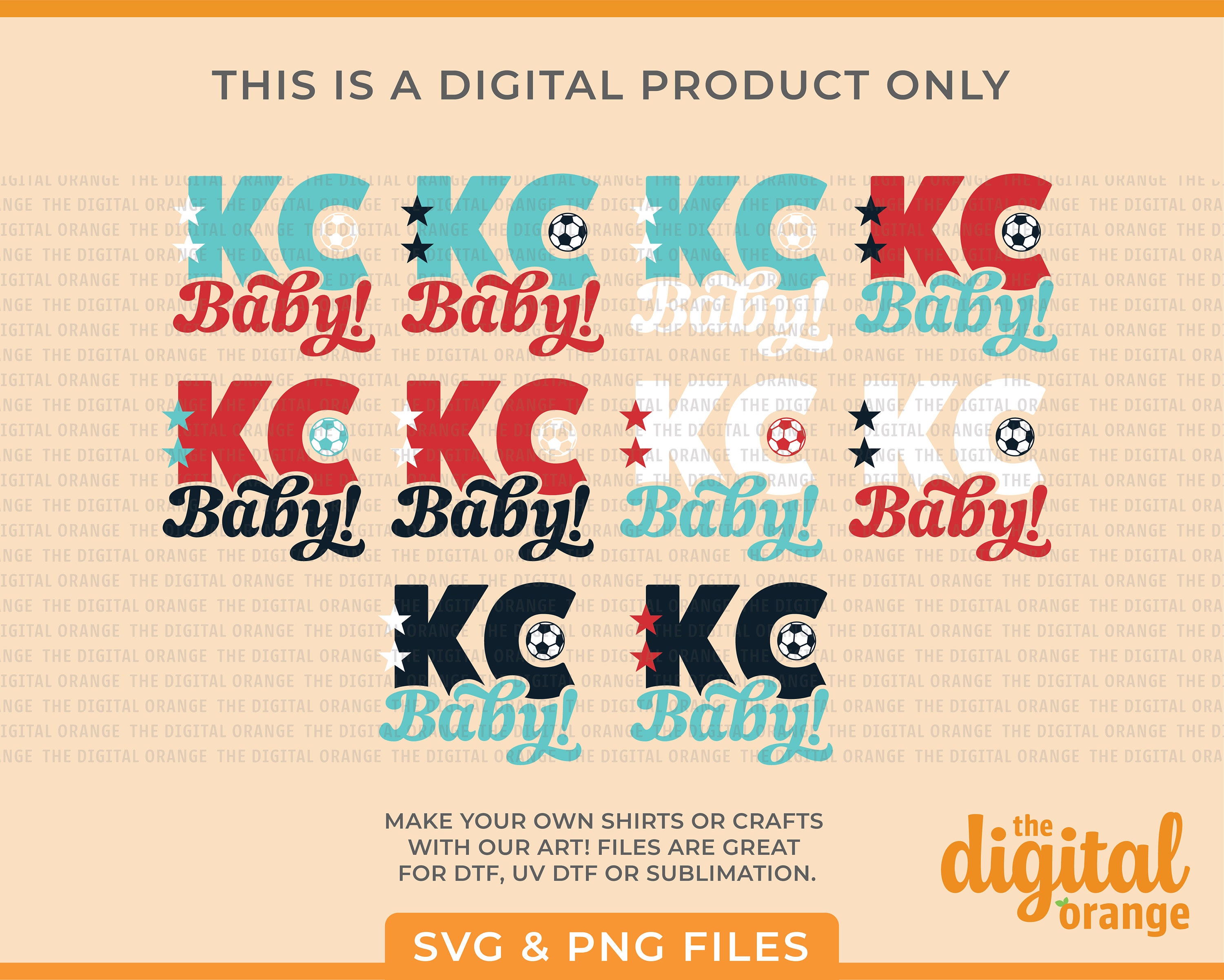 KC Baby! SVG & PNG Bundle | Kc Current Soccer Clip Art | Kansas City ...