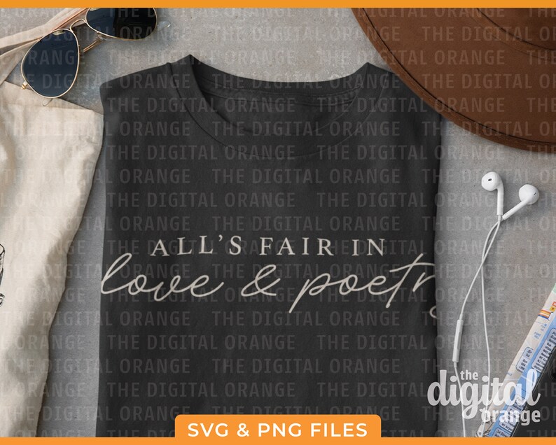 All's Fair in Love & Poetry SVG-PNG Bundle | TTPD Clip Art | Swift ...