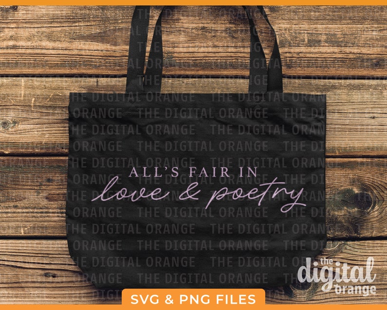 All's Fair in Love & Poetry SVG-PNG Bundle TTPD Clip Art Swift Digital ...