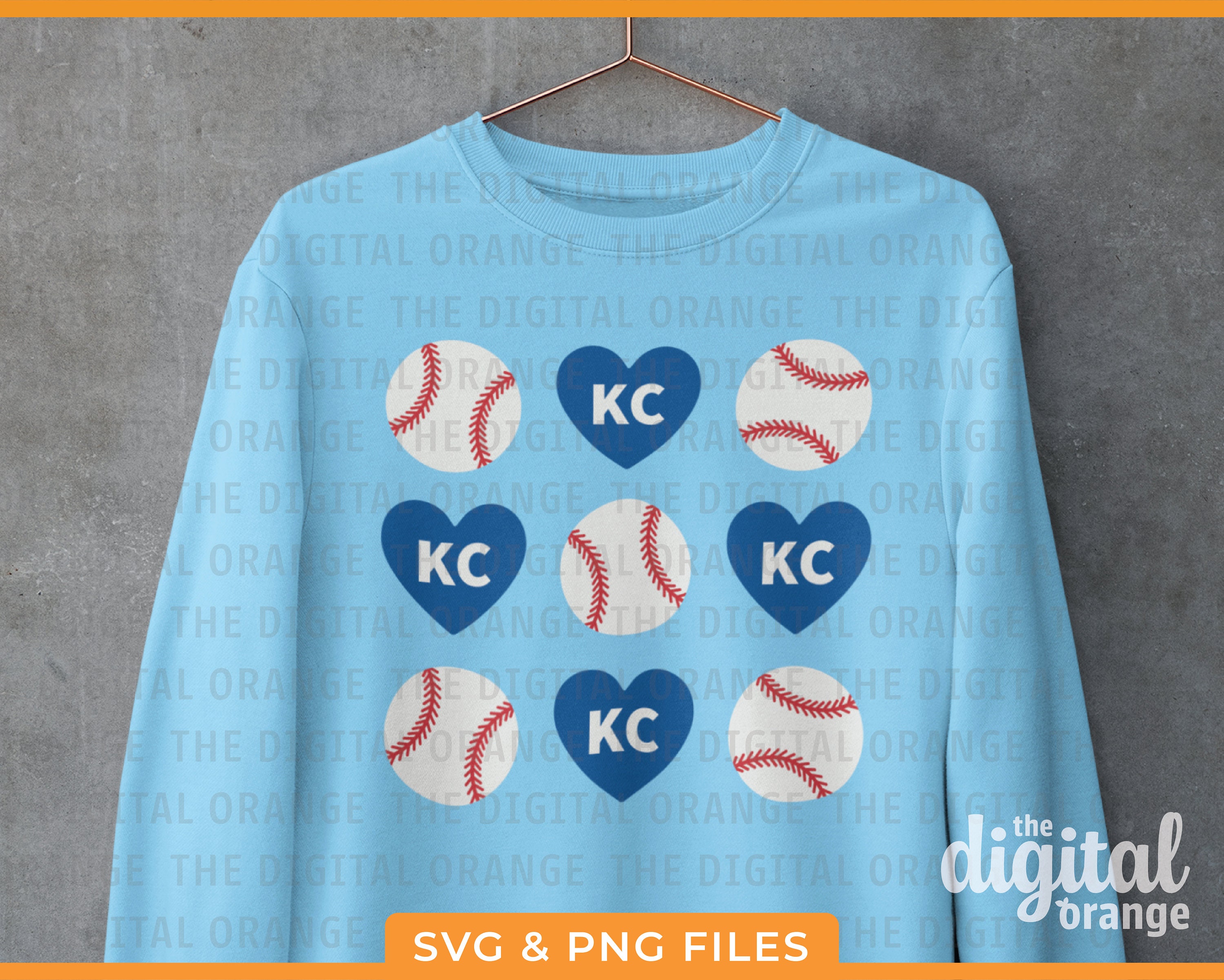 Royals Heart Baseball Grid SVG & PNG Bundle Kansas City Baseball Clip ...