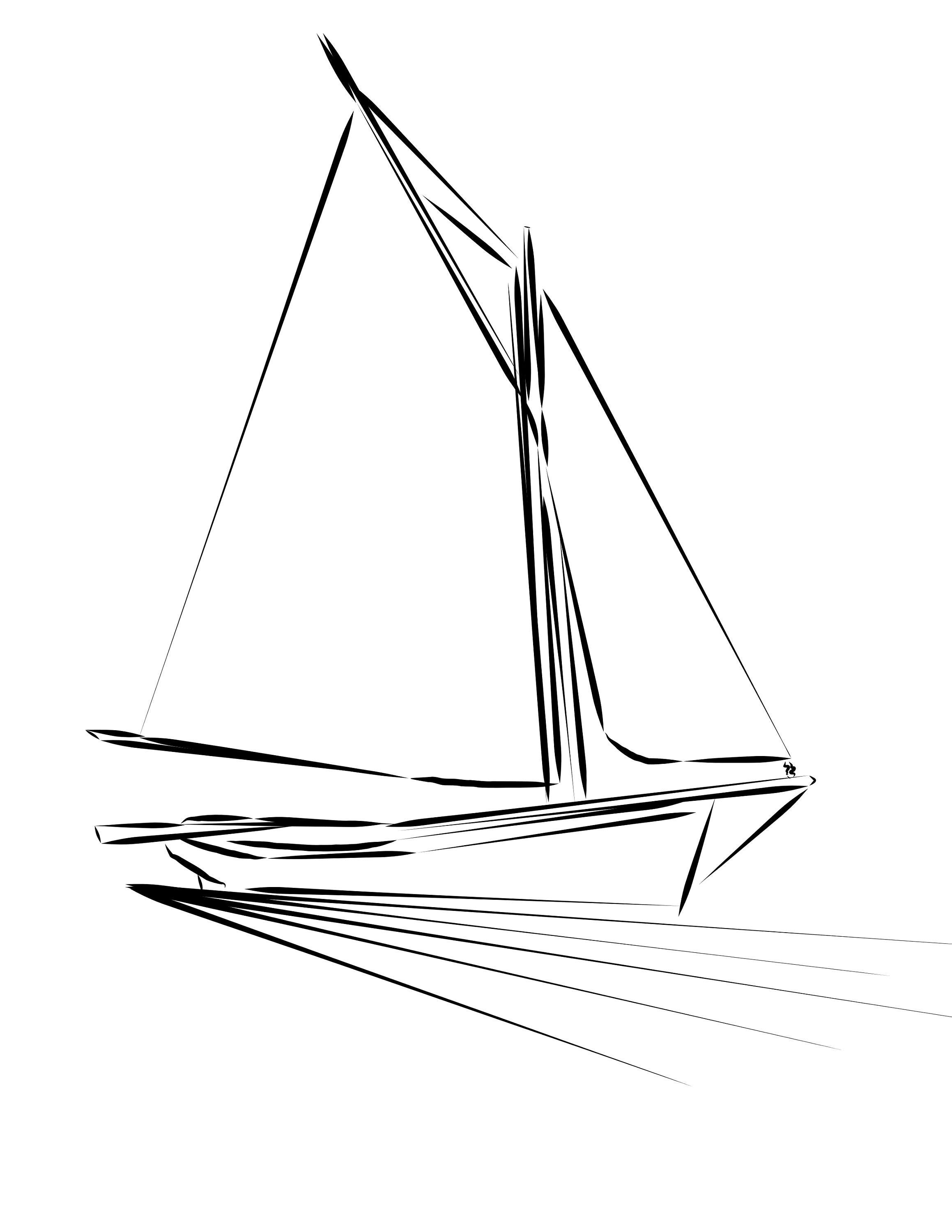 Boat Digital Art Sea Design - Etsy