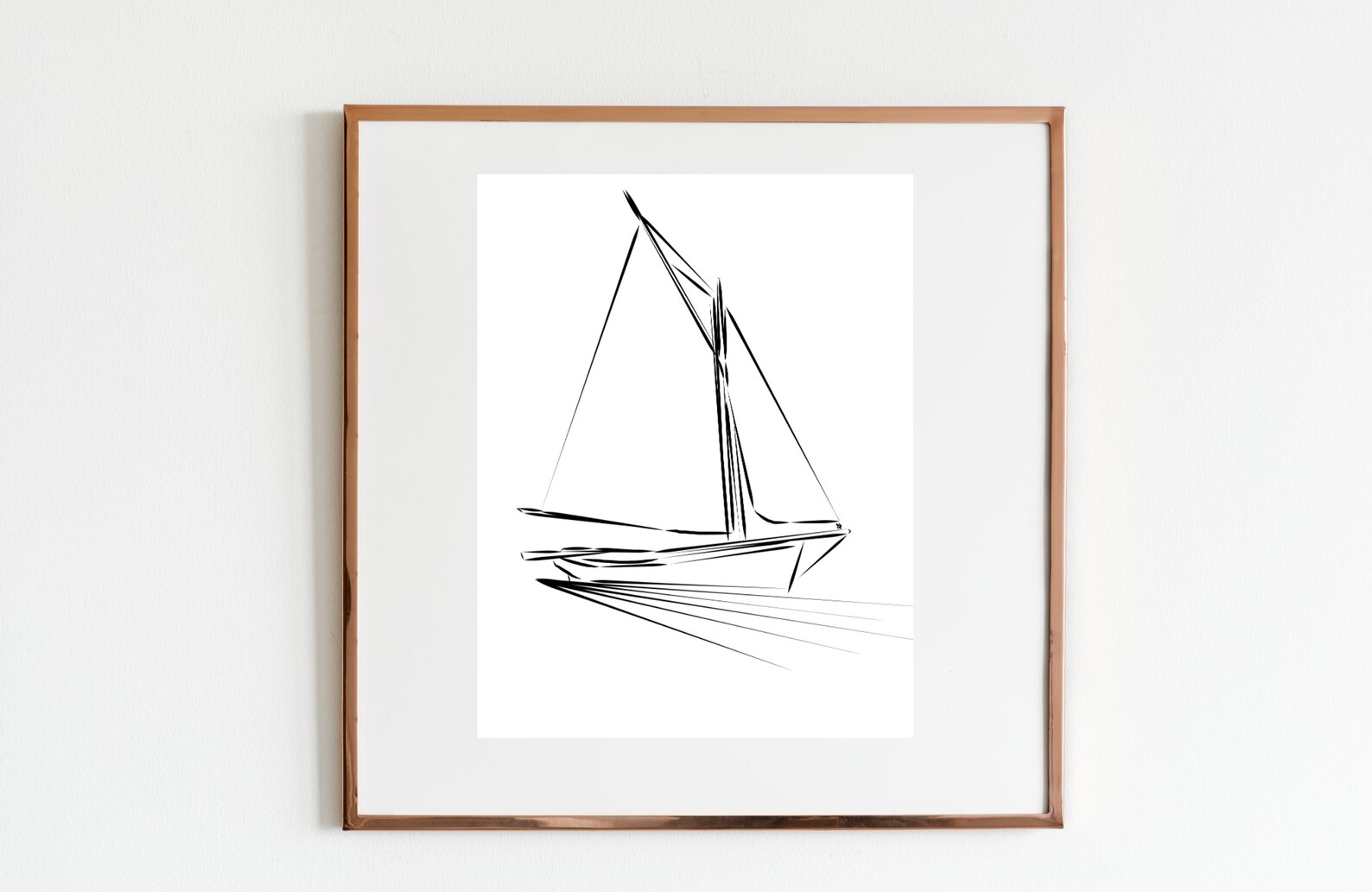 Boat Digital Art Sea Design - Etsy