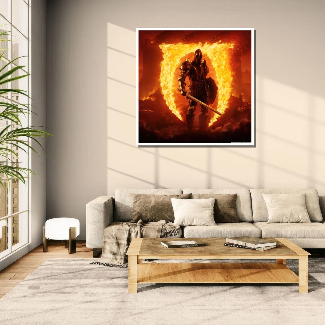 Oblivion Gate Knight Art Print: Elder Scrolls Gaming Decor - Etsy