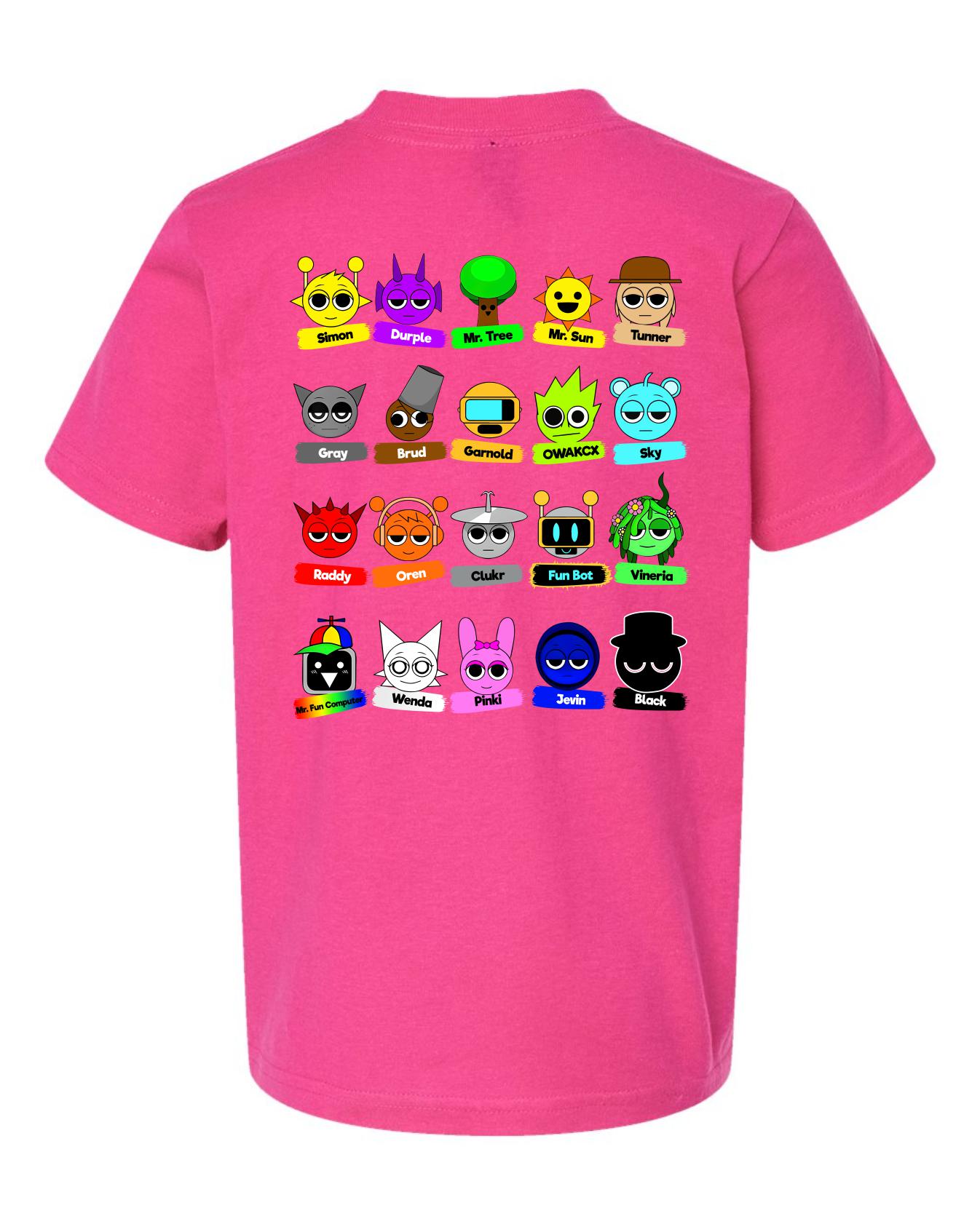 Sprunki T-shirt Front and Back Print for Kids - Etsy