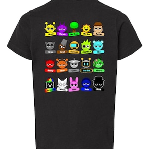 Sprunki T-shirt Front and Back Print for Kids - Etsy