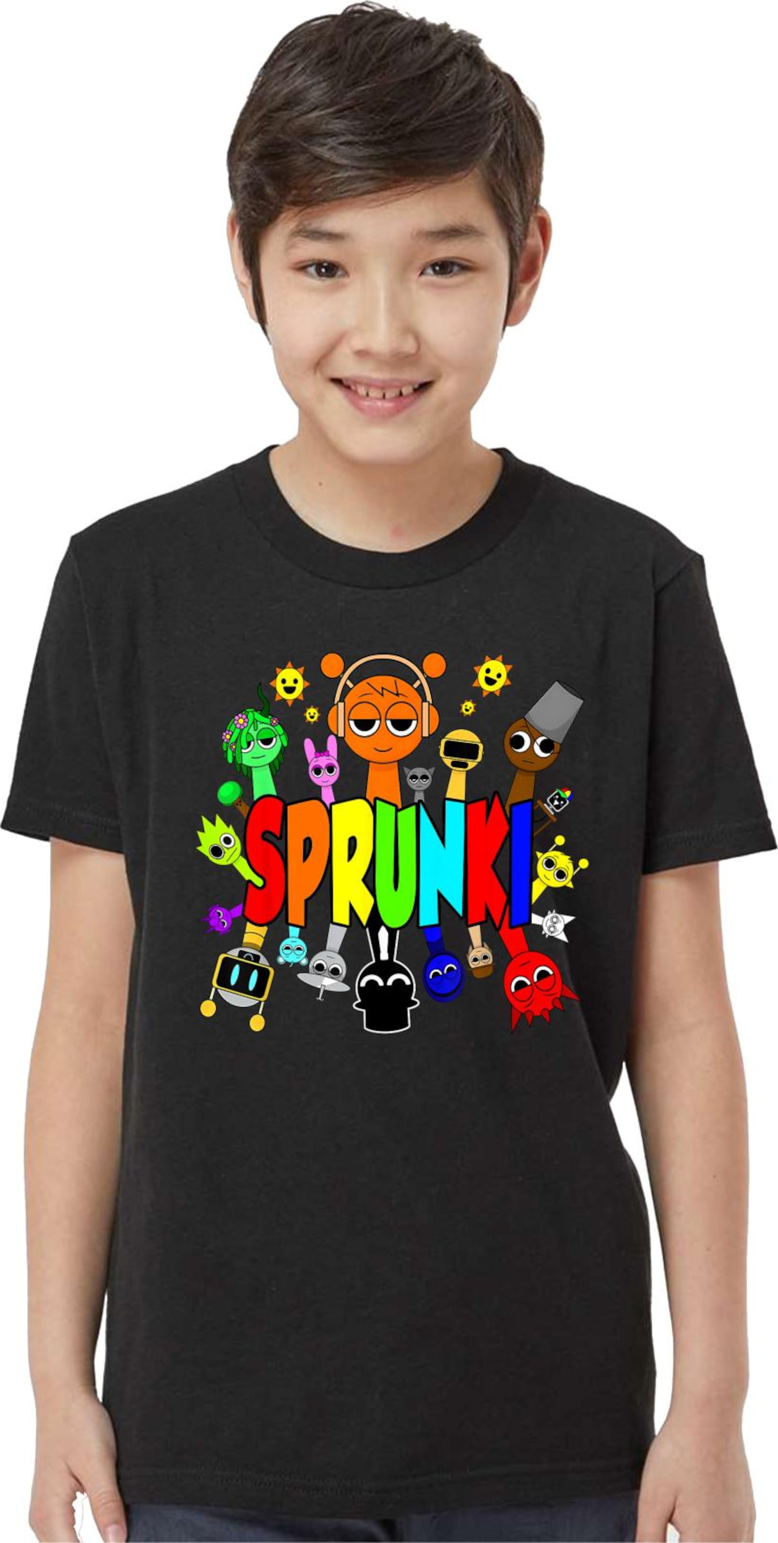 Sprunki T-shirt Front and Back Print for Kids - Etsy