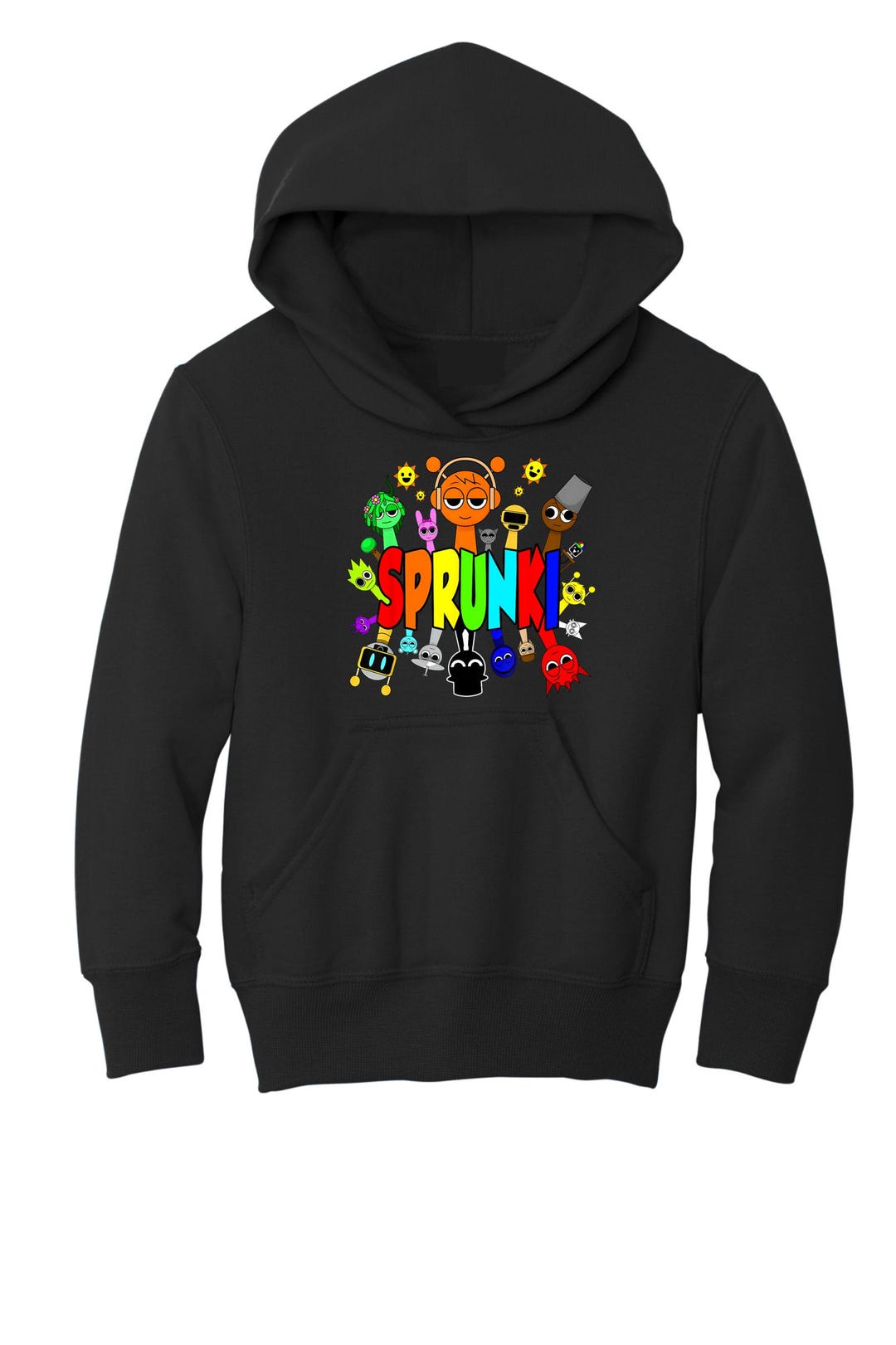Sprunki Hoodie Sweatshirt Front and Back Print for Kids - Etsy