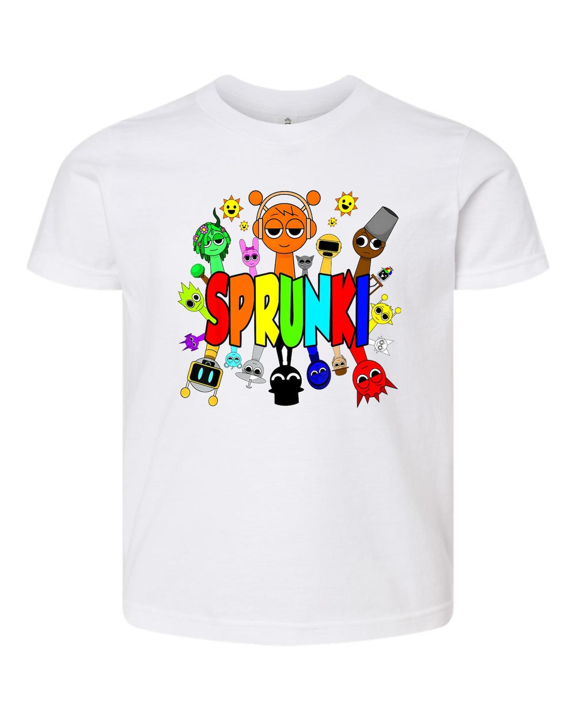 Sprunki T-shirt Front and Back Print for Kids - Etsy