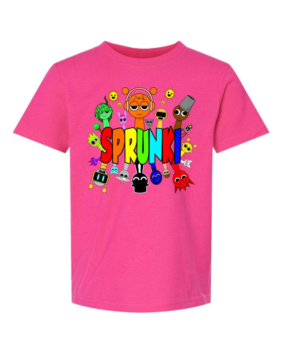 Sprunki T-shirt Front and Back Print for Kids - Etsy