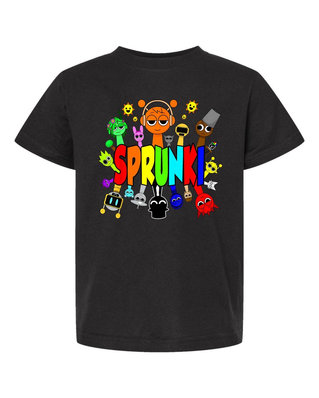 Sprunki T-shirt Front and Back Print for Kids - Etsy