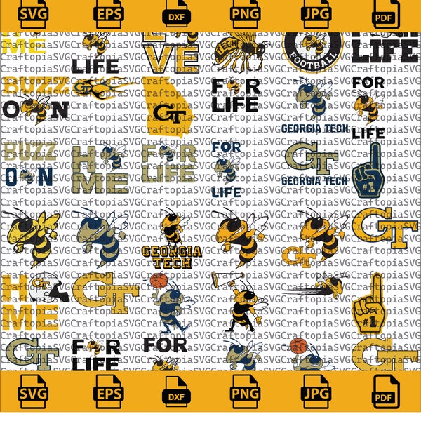 Georgia Tech Art - Etsy