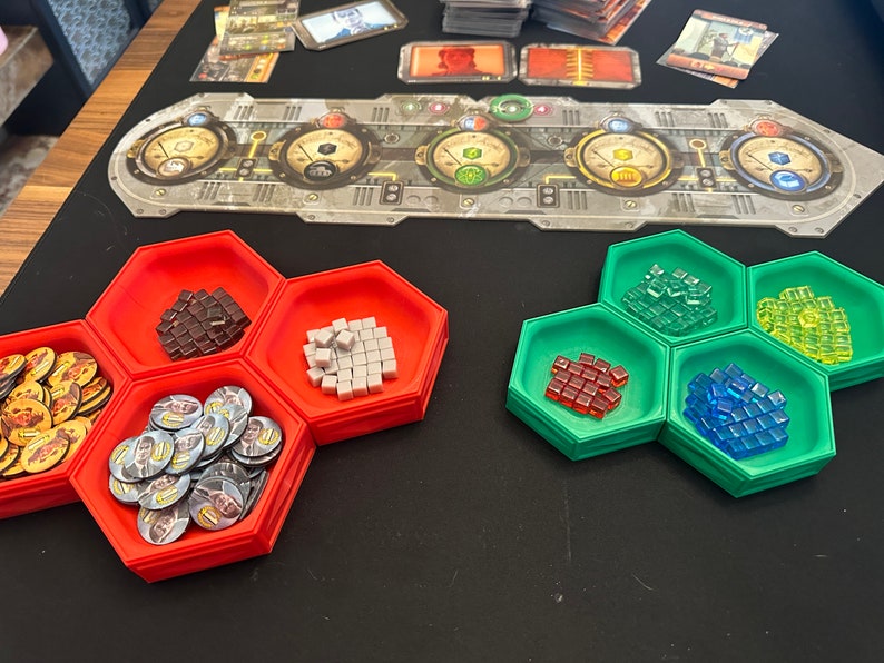 Stackable Board Game Token Trays for Game Piece Storage - 4 Sizes ...